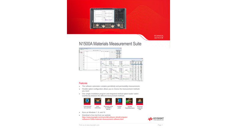 N1500A Materials Measurement Suite | Keysight